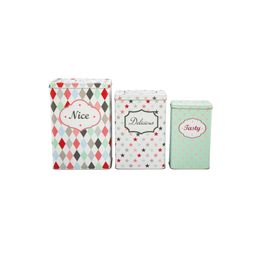 Krasilnikoff 3er Set Blechdosen zur Aufbewahrung 14/12/9 cm skandinavische Deko Online Shop