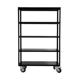 house doctor Regal Trolley, mattschwarz 120 x 45 x 180 cm skandinavische Deko Online Shop