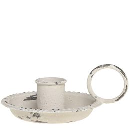 Chic Antique Kammerleuchter mit Perlkante 10 x 8 x 5 cm skandinavische Deko Online Shop