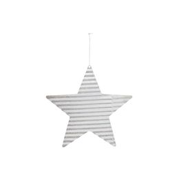 house doctor Ornament aus Metall Stern &Oslash;20cm, silber skandinavische Deko Online Shop