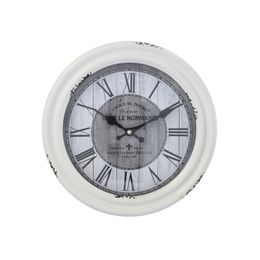 Chic Antique Vintage Wanduhr Used Look &Oslash;27 x B6 cm, antique creme skandinavische Deko Online Shop