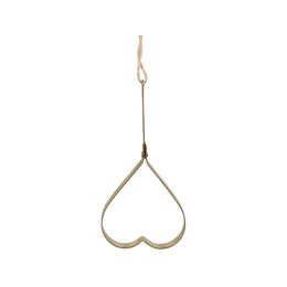 Chic Antique Ausstechform messingfarben aus Metall H1,5/L17/B9 cm, messing, Herz skandinavische Deko Online Shop
