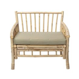 Bloomingville Bambus Lounge Stuhl Sole L80 x B77 x H75cm, natur skandinavische Deko Online Shop