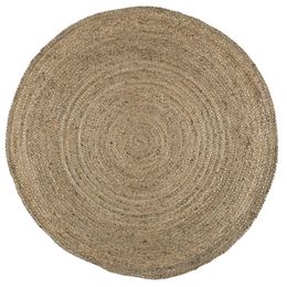 IB Laursen Runder Naturteppich aus Jute &Oslash; 120 cm, Natur skandinavische Deko Online Shop