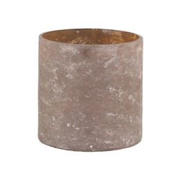 Chic Antique Hurricane mit Struktur H10/&Oslash;10 cm, mokka skandinavische Deko Online Shop