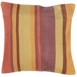 IB Laursen Kissenbezug multigestreift 50 x 50 cm, braun skandinavische Deko Online Shop
