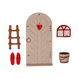 Det Gamle Apotek Wichtelt&uuml;r-Set mit Leiter und Zubeh&ouml;r 25 x 15 cm skandinavische Deko Online Shop