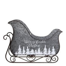 Chic Antique Deko Schlitten mit Motiv H50/B33 cm antique zink skandinavische Deko Online Shop
