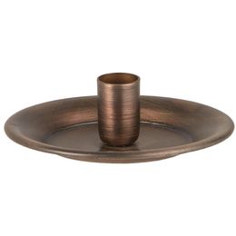 IB Laursen Kerzenhalter rund f&uuml;r d&uuml;nne 1,3 cm Kerze H&ouml;he 2.5, &Oslash; 7.8 cm skandinavische Deko Online Shop