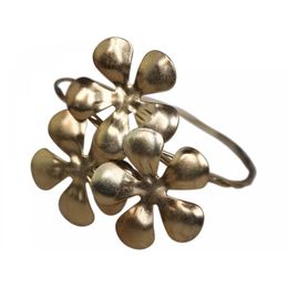 Chic Antique Serviettenring mit Blumen H5/&Oslash;6 cm, messing skandinavische Deko Online Shop
