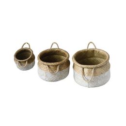 Bloomingville Korb Heather 3er Set &Oslash; 23-52 cm, H&ouml;he 19-25 cm skandinavische Deko Online Shop