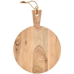 IB Laursen Schneidebrett mit Juteseil rund mit Griff Akazienholz 37 x 28 x 1.5 cm skandinavische Deko Online Shop