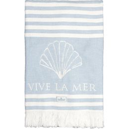 GreenGate Handtuch Viva La Mer pale blue, 70x140cm skandinavische Deko Online Shop