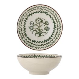 Bloomingville Heikki Schale 250 ml, Steingut &Oslash; 14,5 x H6 cm, gr&uuml;n skandinavische Deko Online Shop