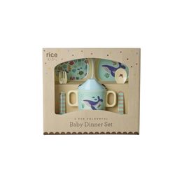 Rice Baby-Geschirrset Fun Fair Geschenkbox 25 x 11 x 22 cm, mint skandinavische Deko Online Shop