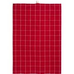 IB Laursen Geschirrtuch Silja rot mit Karos 70 x 50 cm skandinavische Deko Online Shop