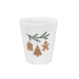 Krasilnikoff Happy Mug Becher Gingerbread &Oslash; 8.8, H&ouml;he 10 cm skandinavische Deko Online Shop