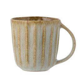 Bloomingville Fleur Becher, Natur, Steingut &Oslash; 9xH9,5 cm skandinavische Deko Online Shop