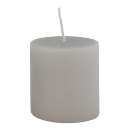 IB Laursen Stumpenkerze H&ouml;he 7,00 cm, &Oslash; 6,00 cm, grau skandinavische Deko Online Shop