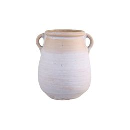 Chic Antique Dekovase aus Terracotta H31,5/L27,5/B25,5 cm, creme skandinavische Deko Online Shop