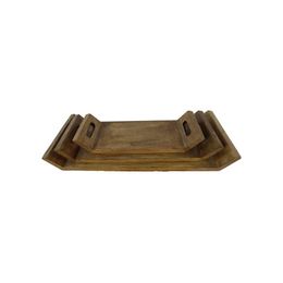 HSM Collection Servierbretter Mangoholz 3er-Set 39 - 58 cm skandinavische Deko Online Shop