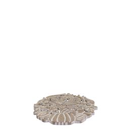 Chic Antique Tours Holz Untersetzer mit Schnitzereien &Oslash; 20 cm skandinavische Deko Online Shop