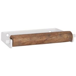 Toilettenpapierhalter Holzrolle ALTUM wei&szlig; skandinavische Deko Online Shop