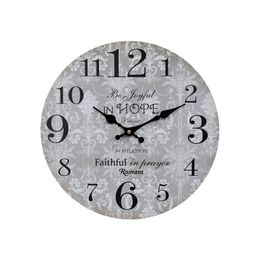 Chic Antique Wanduhr Be Joyful in Hope &empty; 34 cm skandinavische Deko Online Shop