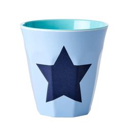 Rice Melamin Becher Star &Oslash;9 x 9cm, blau skandinavische Deko Online Shop