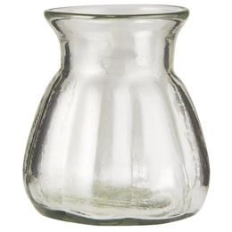 IB Laursen Glas-Vase mit breiten Rillen mundgeblasen H&ouml;he 10.5, &Oslash; 9.3 cm skandinavische Deko Online Shop