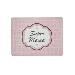 Krasilnikoff Platzset Super Mama L40 x B30cm, pink skandinavische Deko Online Shop