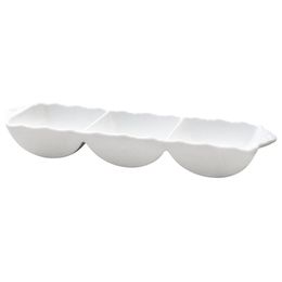 Chic Antique Provence Sch&uuml;ssel mit 3 F&auml;chern L33/B10 cm, wei&szlig; skandinavische Deko Online Shop