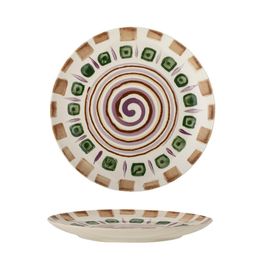Bloomingville Shama Teller, Steingut &Oslash; 20,5 cm, gr&uuml;n skandinavische Deko Online Shop