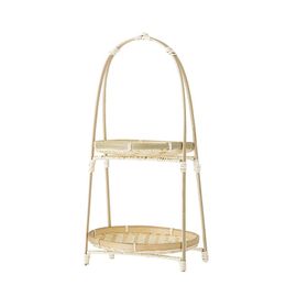 Bloomingville Etagere Renda aus Bambus &Oslash; 17-20 cm, H&ouml;he 40 cm, natur skandinavische Deko Online Shop