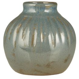 IB Laursen Vase Marina Antik-Look H&ouml;he 13, &Oslash; 12.5 cm, Blau skandinavische Deko Online Shop