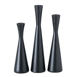 Boltze Kerzenleuchter Cone, 3 tlg 20 - 26 cm, &Oslash; 6 cm skandinavische Deko Online Shop