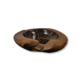 HSM Collection Obstschale Teakholz mit Epoxy &oslash; 30 x 6 cm skandinavische Deko Online Shop