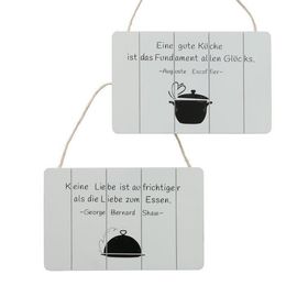 Boltze Schild K&uuml;chengl&uuml;ck L20 x B1 x H13 cm skandinavische Deko Online Shop