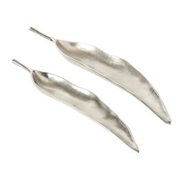 Boltze 2er Set Schale Blatt Tyne Set: 60-75 x 12-15 x 3-4 cm skandinavische Deko Online Shop