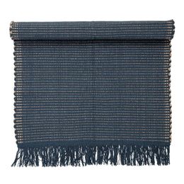Bloomingville Teppich Yuliyana aus Baumwolle 160 x 80 cm, blau skandinavische Deko Online Shop