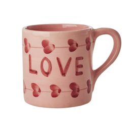 Rice Keramik Becher LOVE 420 ml &Oslash; 8 cm, H:9 cm skandinavische Deko Online Shop