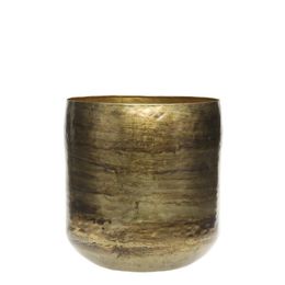 Chic Antique Blumentopf aus Eisen H&ouml;he 40, &empty; 38 cm skandinavische Deko Online Shop