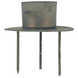 IB Laursen Kerzenhalter f&uuml;r Stabkerze Spie&szlig; H&ouml;he 9, &Oslash; 3.8 cm, zink skandinavische Deko Online Shop