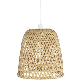 IB Laursen H&auml;ngelampe Bambusgeflecht &Oslash;33 x H35 cm, braun skandinavische Deko Online Shop