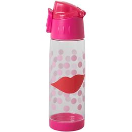 Rice Trinkflasche Kiss Print &Oslash;7 x H23,2cm, pink skandinavische Deko Online Shop
