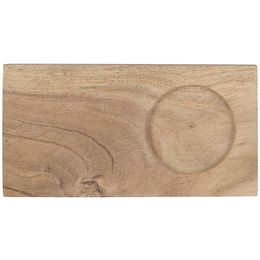 IB Laursen Servierbrett mit Getr&auml;nkehalter Akazienholz H&ouml;he 1.2, &Oslash; 6.7 cm skandinavische Deko Online Shop