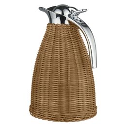 IB Laursen Thermoskanne mit Polyrattangeflecht H&ouml;he 27 cm, &Oslash; 16,5 cm, braun skandinavische Deko Online Shop
