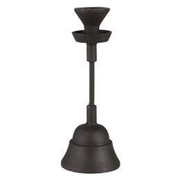 IB Laursen Kerzenhalter f&uuml;r Stabkerze handgefertigt &Oslash; 9,5 cm, H&ouml;he 25,5 cm, schwarz skandinavische Deko Online Shop