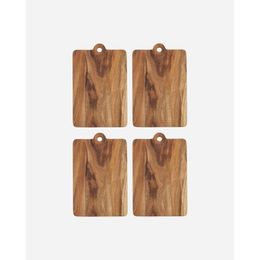 Nicolas Vah&eacute; Nicolas Vahe Schneidebrett Butter 4er Set aus Akazienholz 20 x 13 x 1 cm skandinavische Deko Online Shop