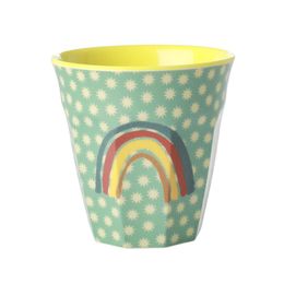 Rice Becher Rainbow and Stars &Oslash;9 x H9cm, gr&uuml;n skandinavische Deko Online Shop